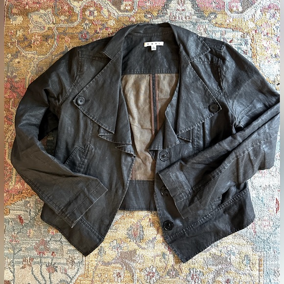 CAbi | Jackets & Coats | Coated Denim Jacket | Poshmark